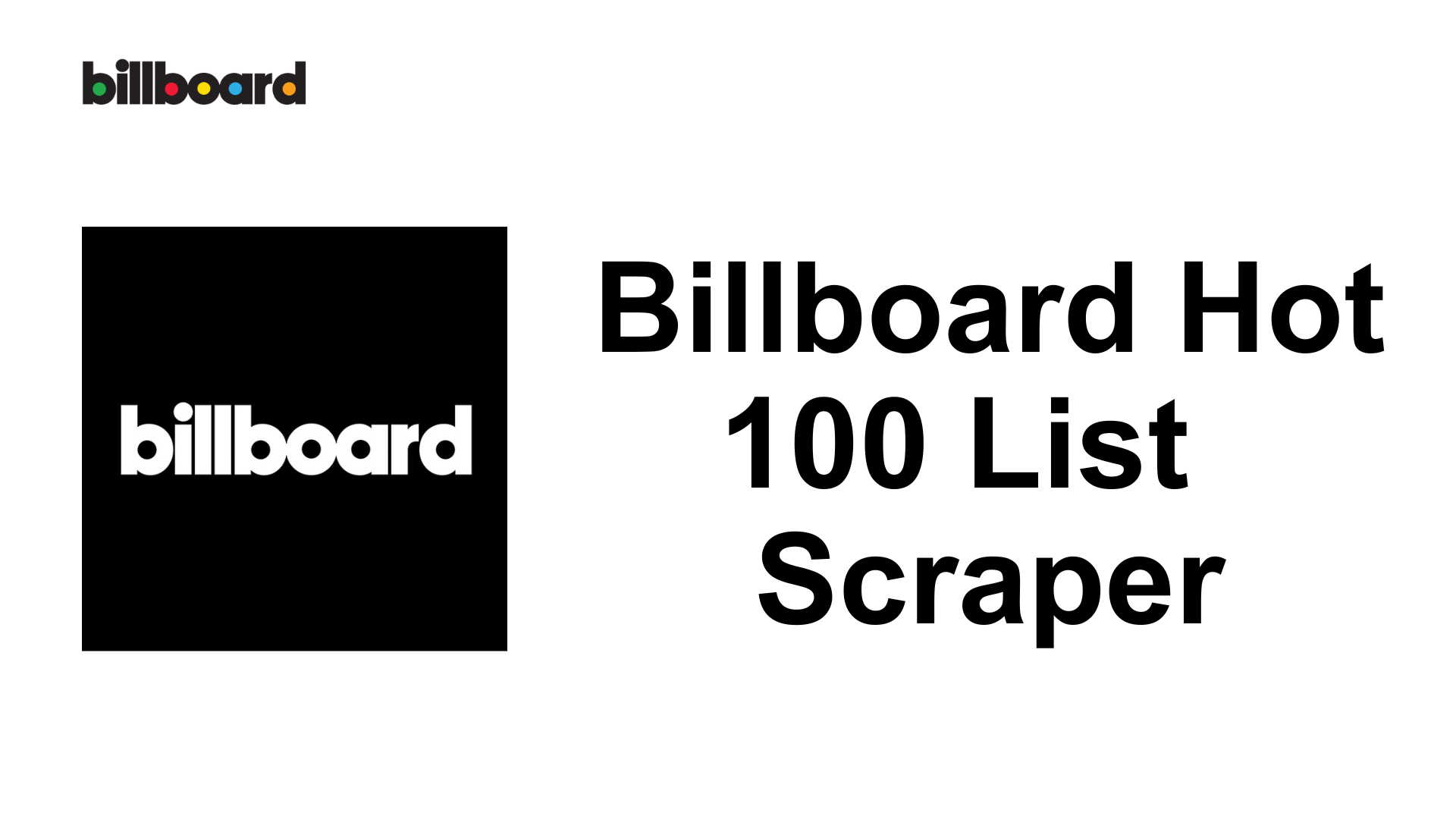 Billboard Hot List Scraper | Scrape Billboard Music Rankings