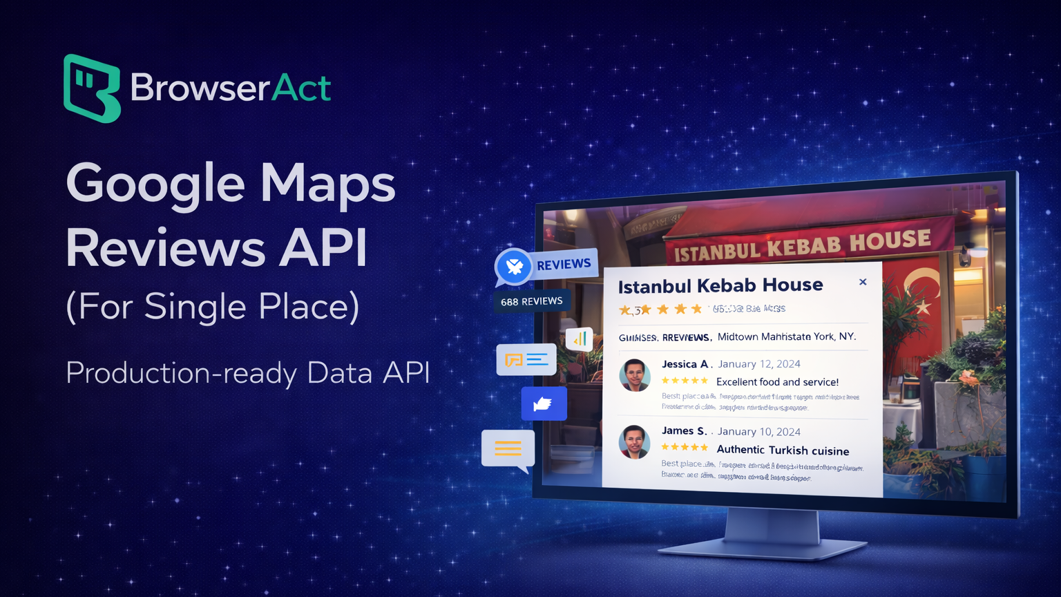Google Maps Reviews API for Single Place | BrowserAct